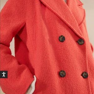 Boden | Jackets & Coats | Boden Textured Wool Car Coat Cherry Red 4 ...